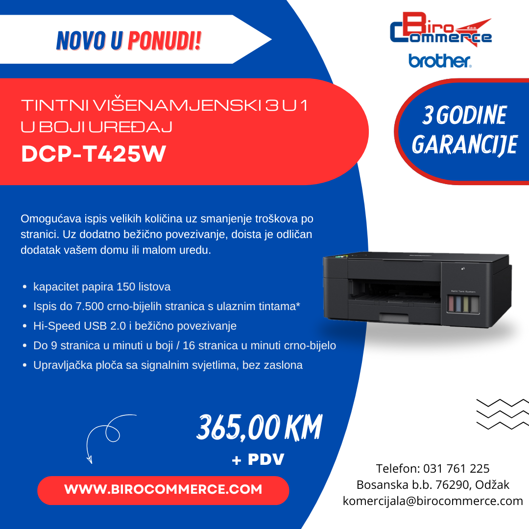 Brother Inkjet printeri | Birocommerce